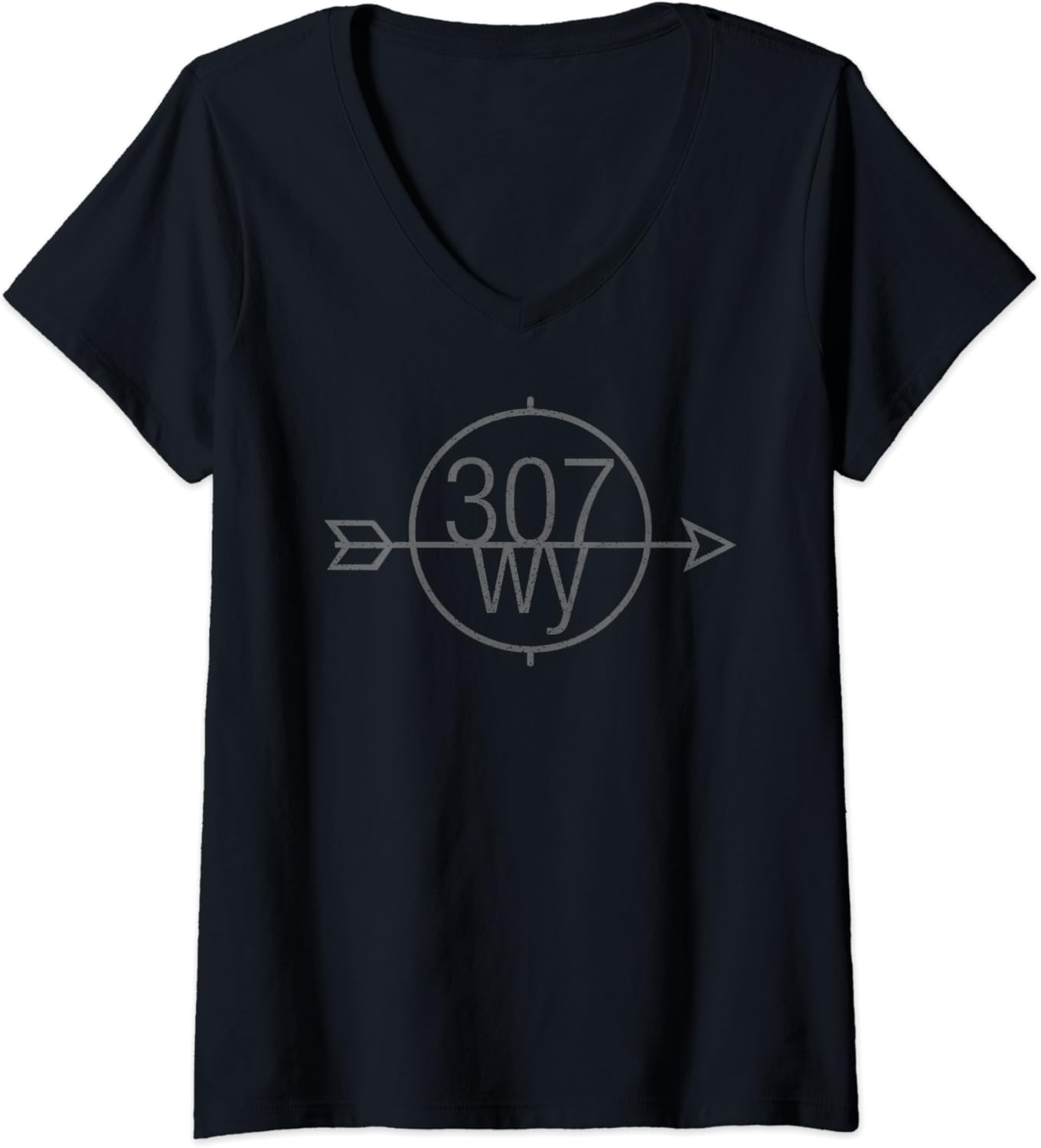 Amazon Womens Wyoming Area Code 307 State Pride Hometown Gray V amazon-womens-wyoming-area-code-307-state-pride-hometown-gray-v